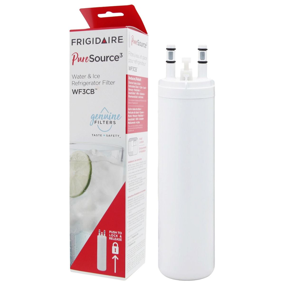 WF3CB PureSource3 Frigidaire Replacement Refrigerator Water Filter ...